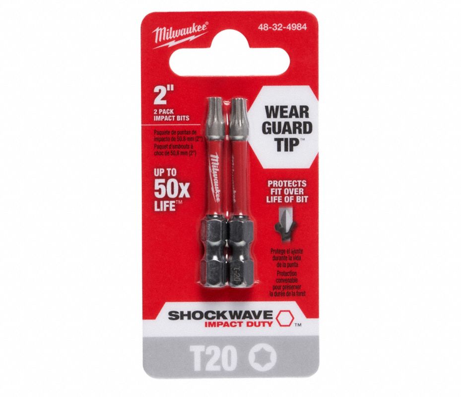 MILWAUKEE Punta de Impacto , T20 , Torx , Impacto - Puntas para ...