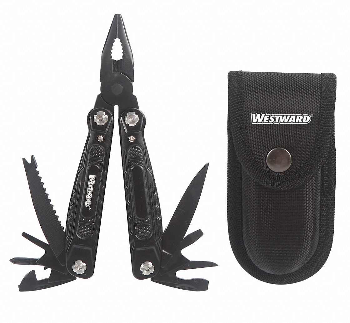 Multi-Tool, Stainless Steel, Number of Tools 9 - Grainger