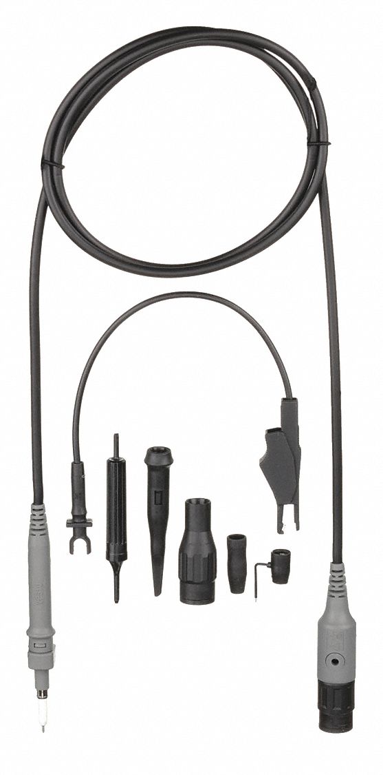 FLUKE, 3.9 ft Cable Lg, CAT III 300V, Voltage Probe - 42X226|VPS510-G ...