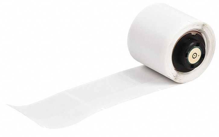 1 1/2 in x 1 in, Polyvinyl Fluoride, Precut Label Roll - 42X405|PTL-31 ...