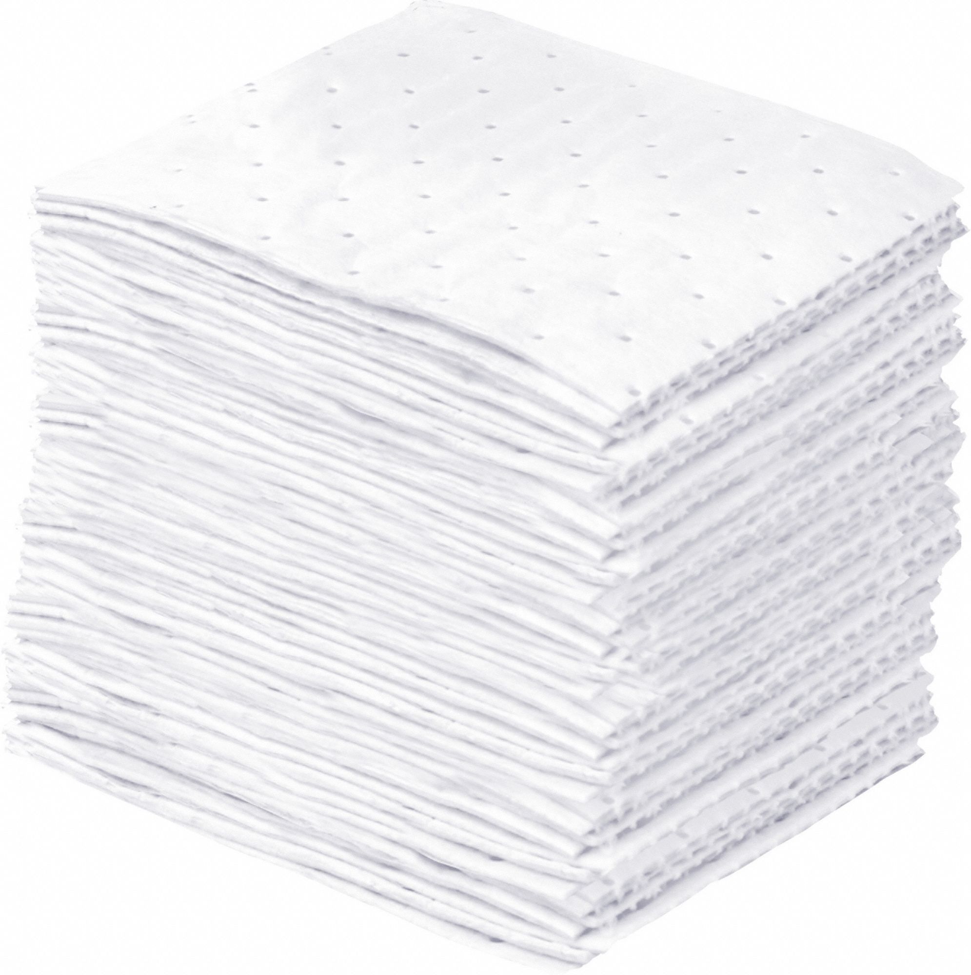 BRADY SPC ABSORBENTS, 6 oz Volume Absorbed Per Pad, Polypropylene ...