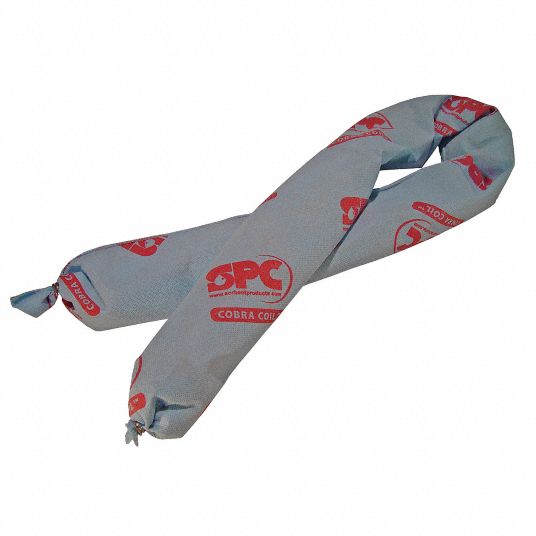 BRADY SPC ABSORBENTS, Vermiculite Filler, 3 in x 48 in, Absorbent Sock ...