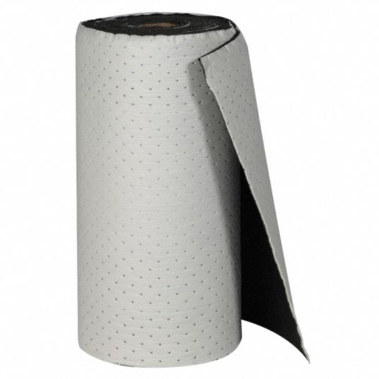 BRADY SPC ABSORBENTS, 20 gal Volume Absorbed Per Pad, 80 ft x 29 in Pad ...