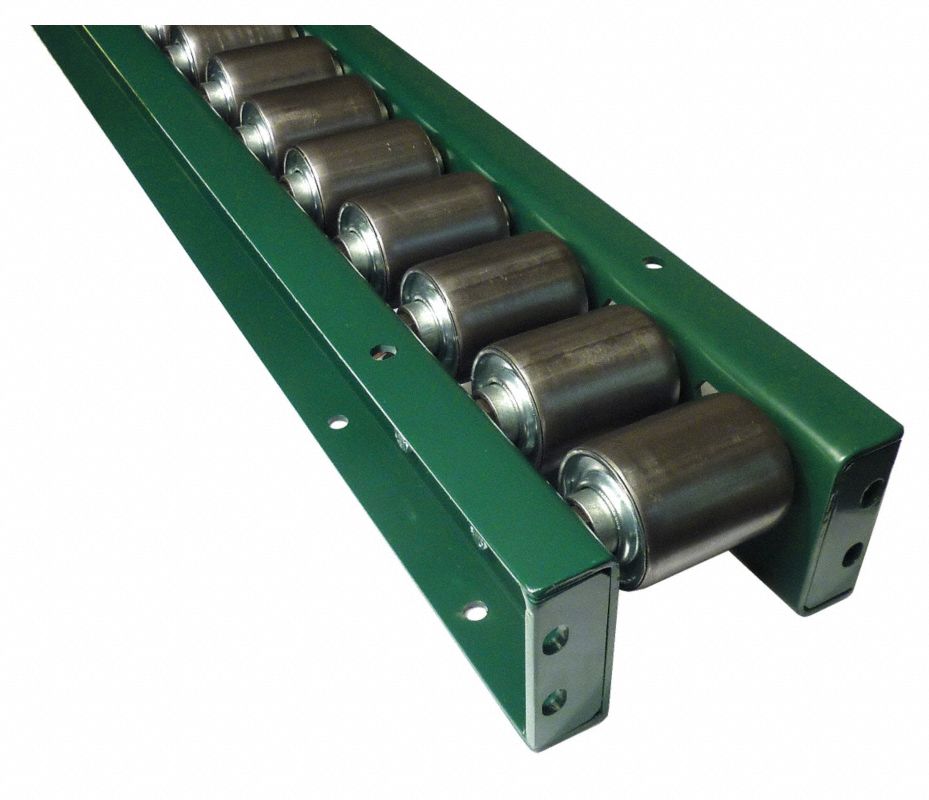 ASHLAND CONVEYOR Riel con Rodillos Transportadores , 7" An - 42X928 ...