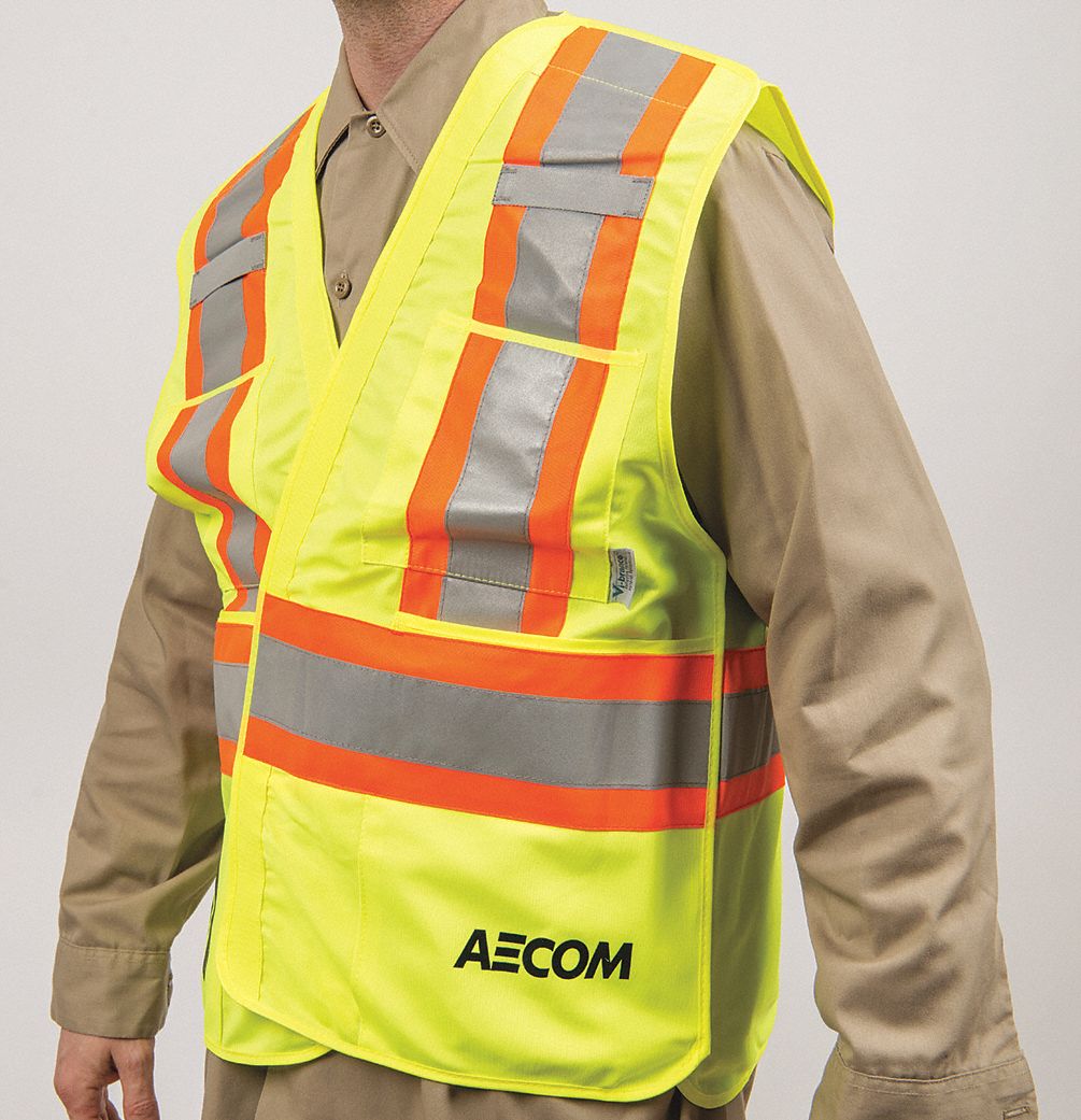 VIKING, ANSI Class 2, X, Vest - 42XM83|6135G-AECOM-4XL/5XL - Grainger