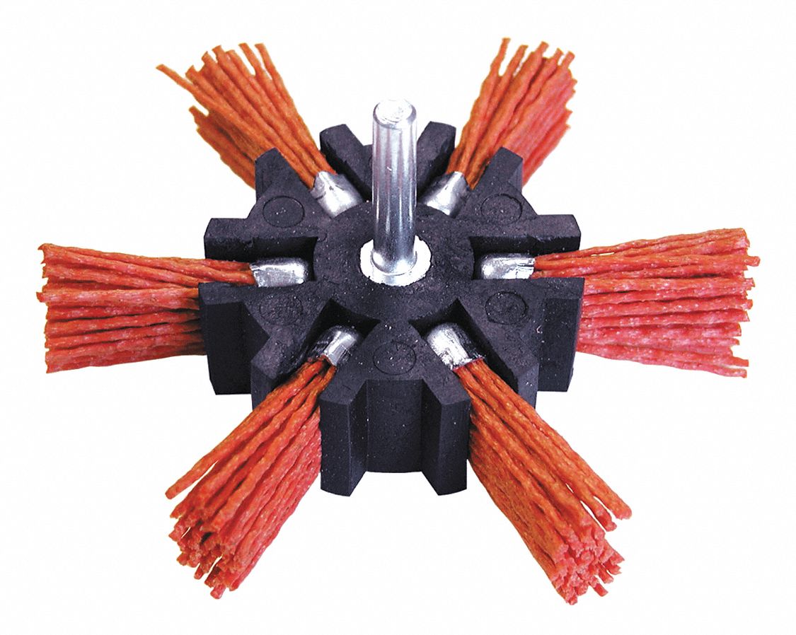 CENTURY DRILL AND TOOL, Flap Brush,Nylon Coarse, 80 Grit,4 in. - 42ZA16 ...