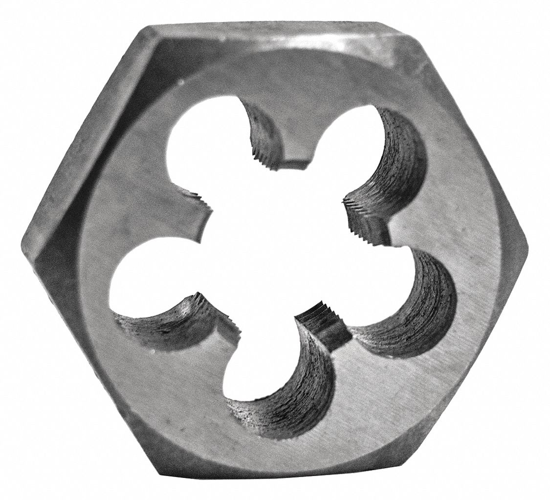 CENTURY DRILL AND TOOL, Solid, High Speed Steel, Hex Threading Die ...