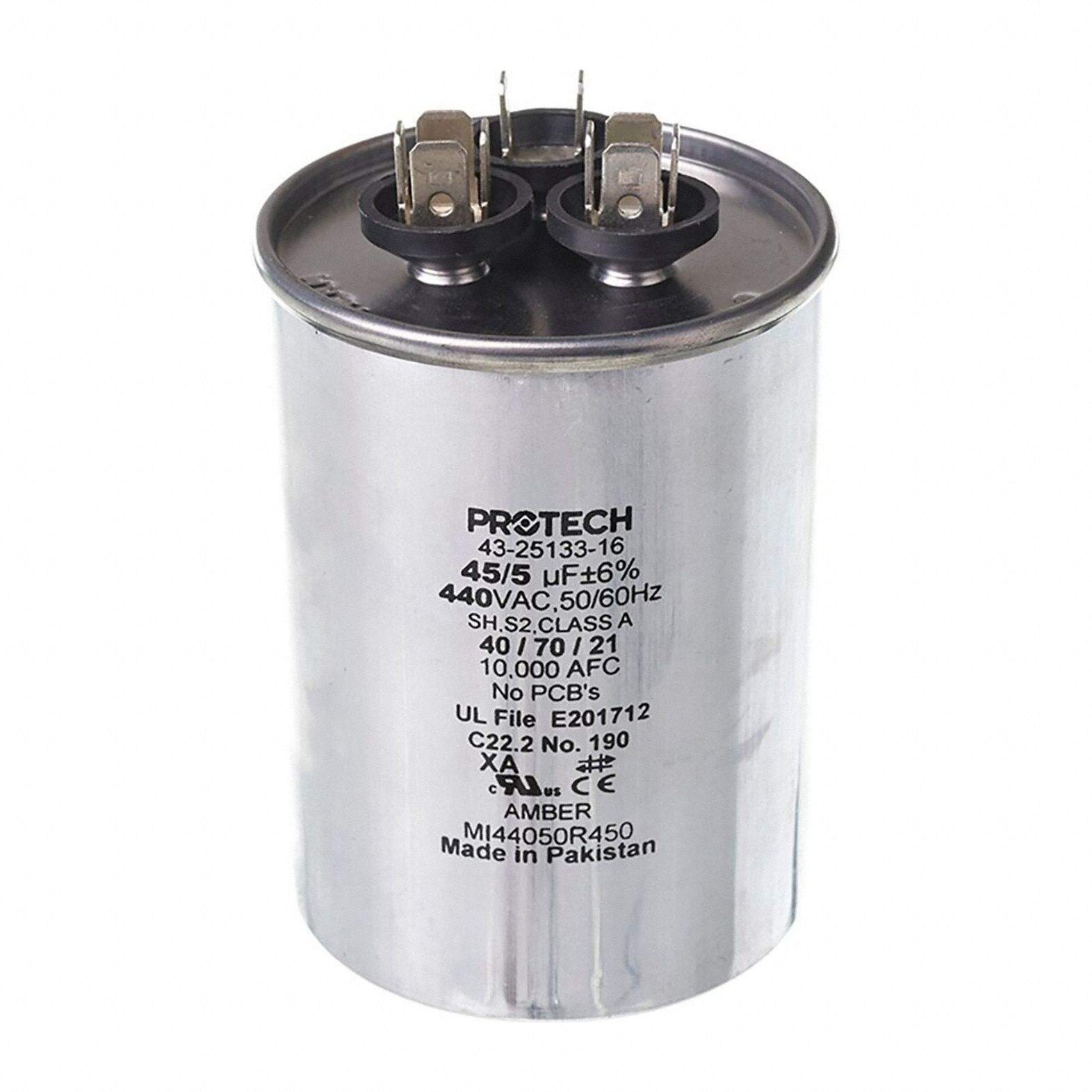 PROSTOCK, Round, 440V AC, Motor Dual Run Capacitor - 822PT2|43-25133-16 ...