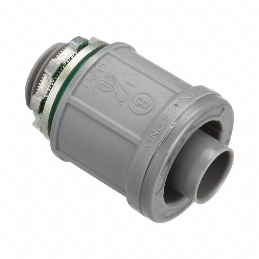 1/2 in Trade Size, Straight, Conduit Fitting - 826YD8|430-PLT - Grainger