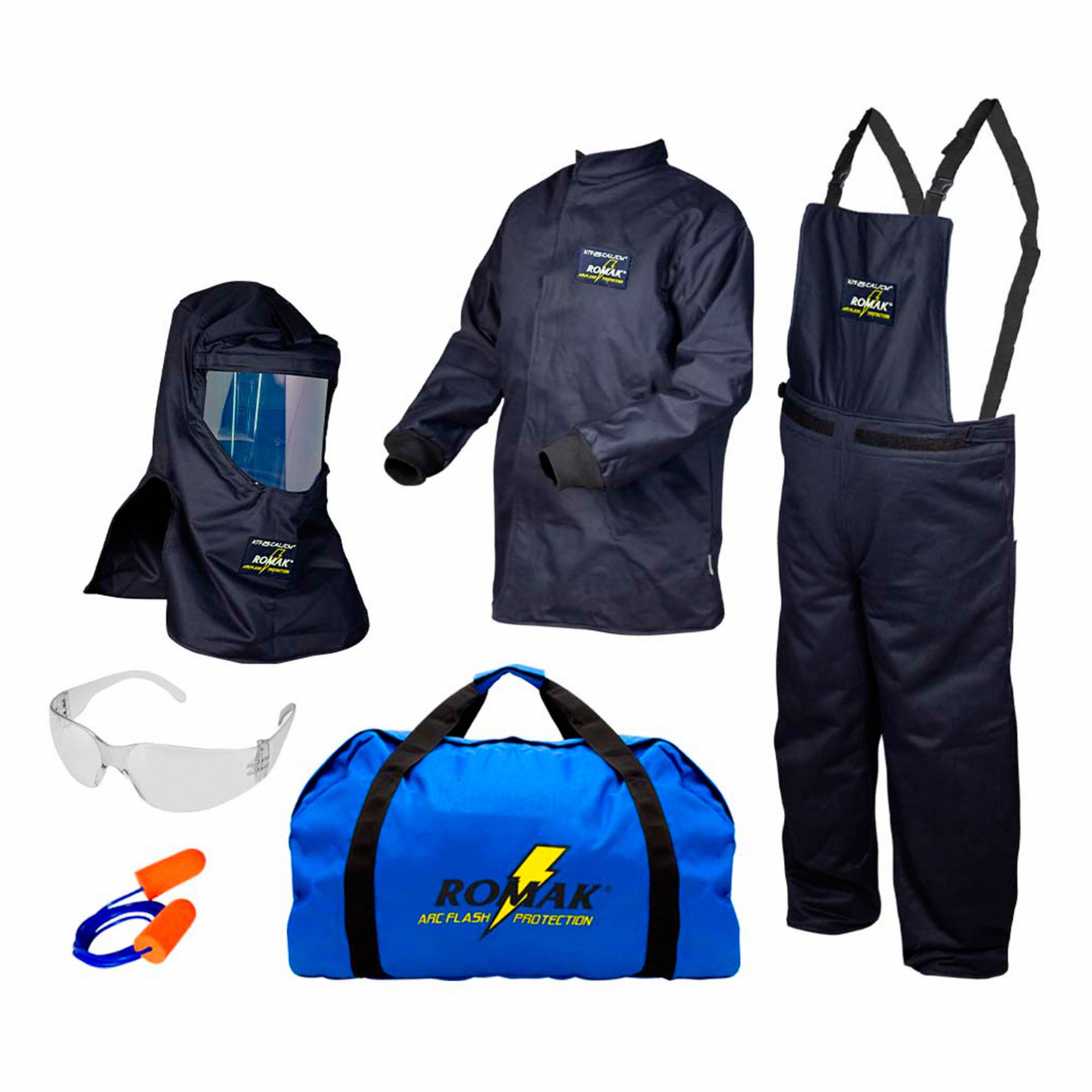 ARCFLASH Kit de Arco Eléctrico, 25.0 cal/cm2-HRC, Azul talla G - Kits ...