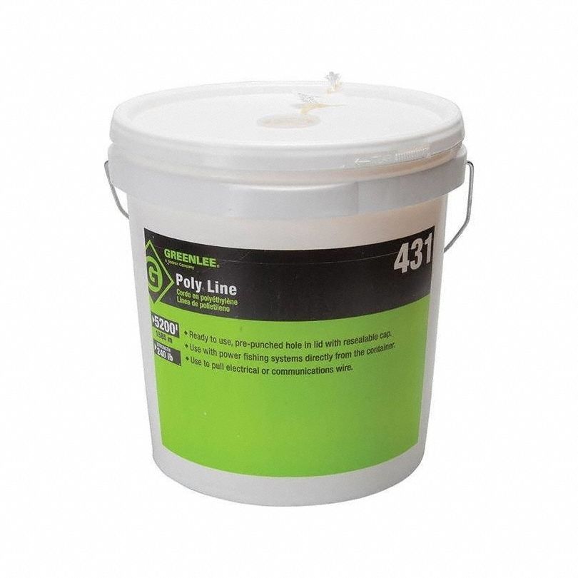 GREENLEE, For EMT/IMC/Rigid Types, 5,200 ft Lg, Poly Line - 4A763|431 ...