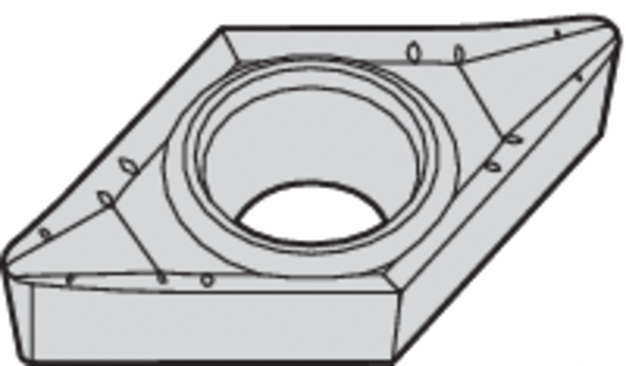 WIDIA, DCGT Insert, Neutral, Diamond Turning Insert - 433A93 ...