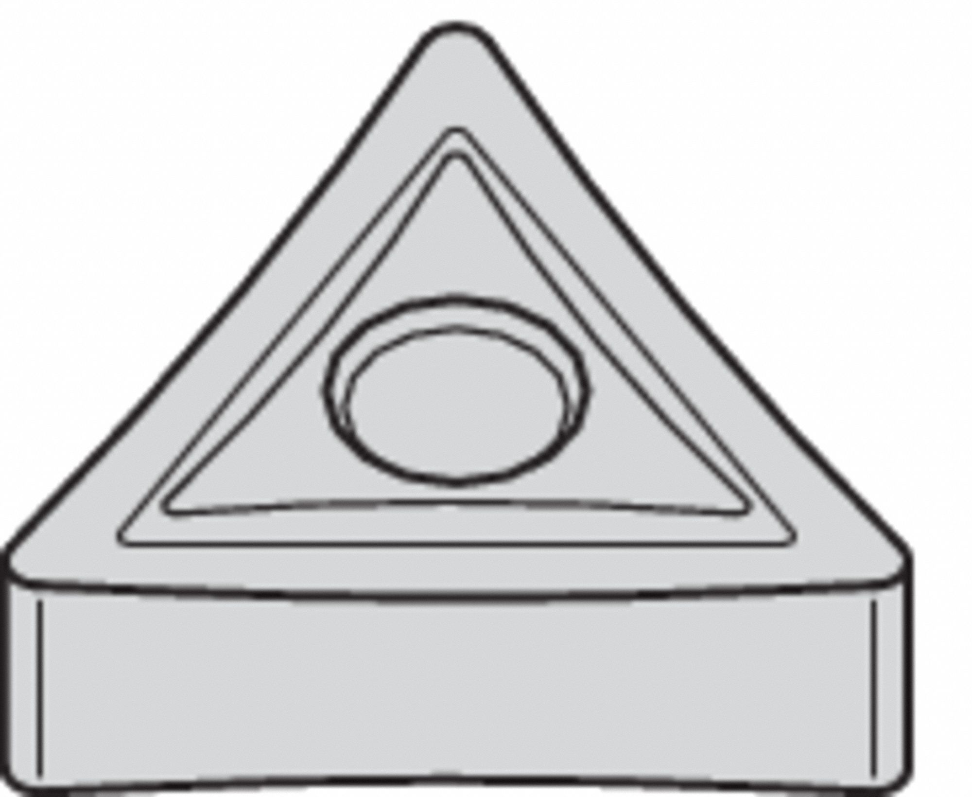 WIDIA, 3/8 in Inscribed Circle, Neutral, Triangle Turning Insert ...