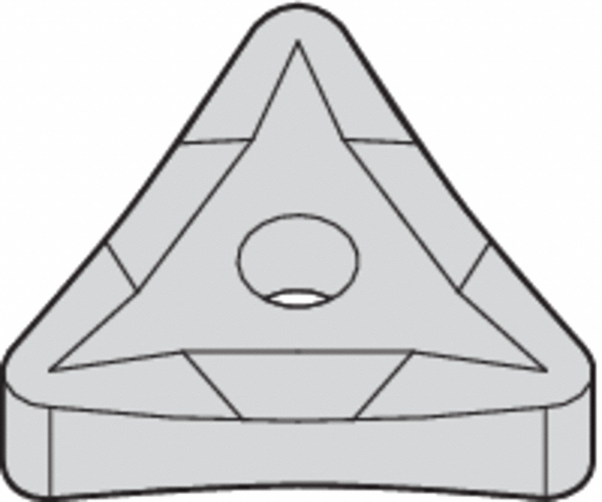 WIDIA, 1/2 in Inscribed Circle, Neutral, Triangle Turning Insert ...