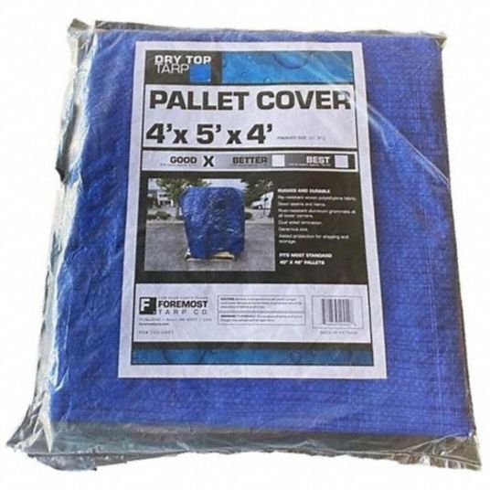 10 mil Thick, White, Pallet Cover Tarp - 892JW5|43454 - Grainger