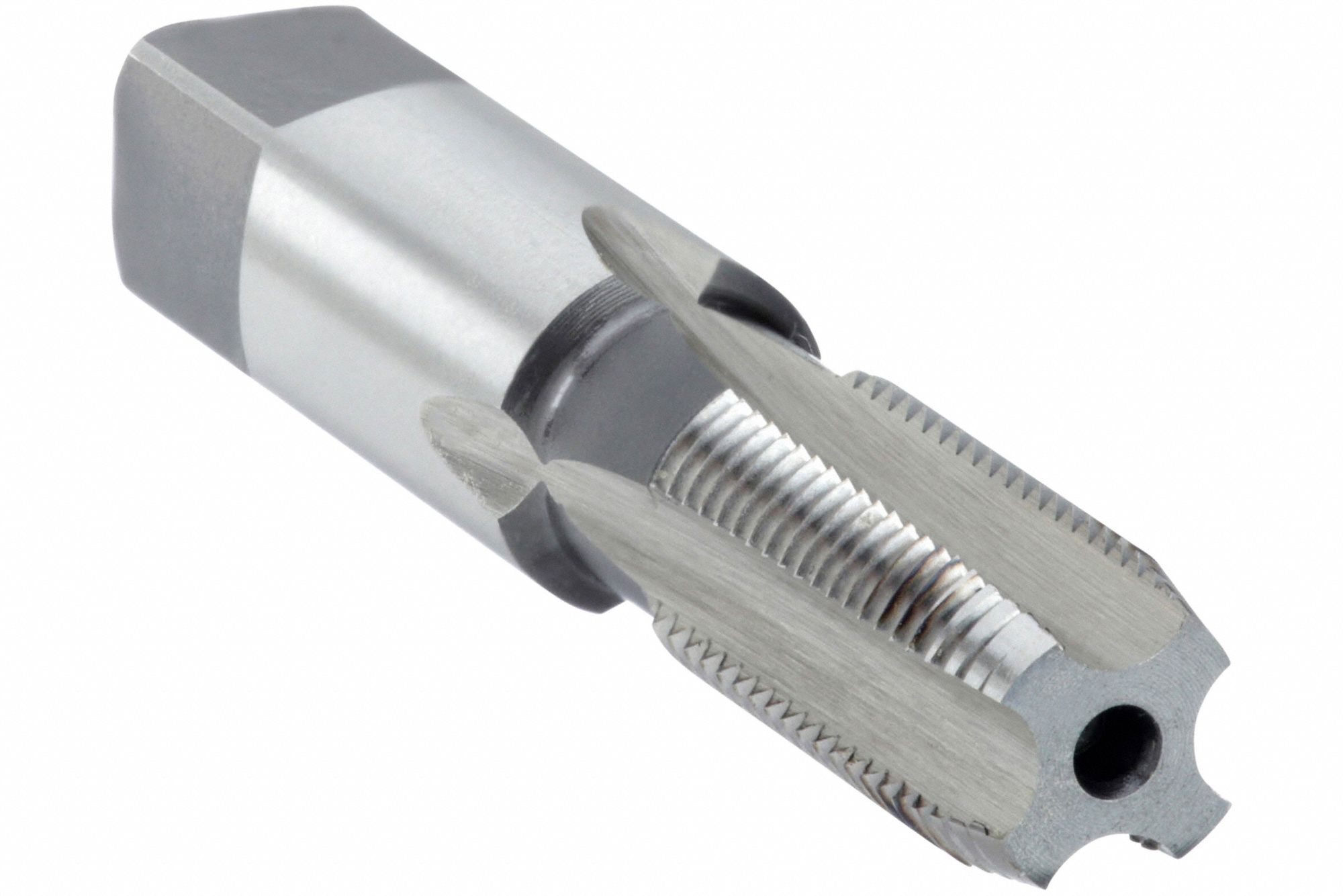 CLEVELAND PIPE TAP, STRAIGHT, BRIGHT, 3/8"-18 NPS, 2.563 IN L, 0.7 IN ...