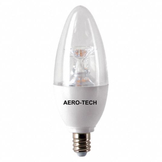 AERO-TECH, Candelabra Screw (E12), LED, Compact LED Bulb - 435Y19|ACB ...