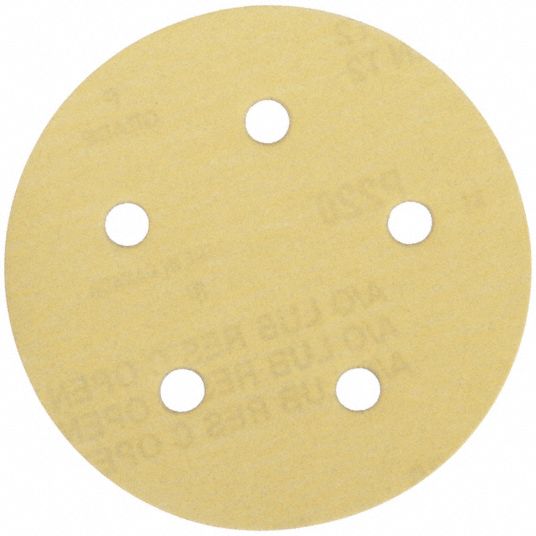 5 in Dia, 5 Hole, Hook-and-Loop Sanding Disc - 435Z86|78072775472 ...