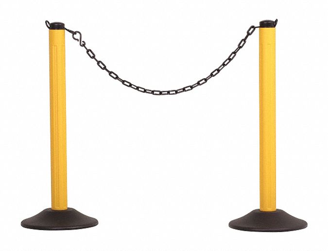 Black Chain Color, 10 ft Chain Lg, Heavy Duty Stanchion - 436D07|U2004 ...