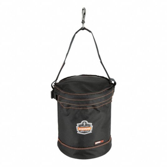 ERGODYNE, 12 1/2 in W x 15 in H x 12 1/2 in L, Black, Bucket Bag ...