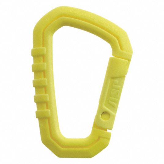 ASP Mini Carabiner, Polymer, 3/4 in Gate Opening, 2 1/2 in Length, Auto ...