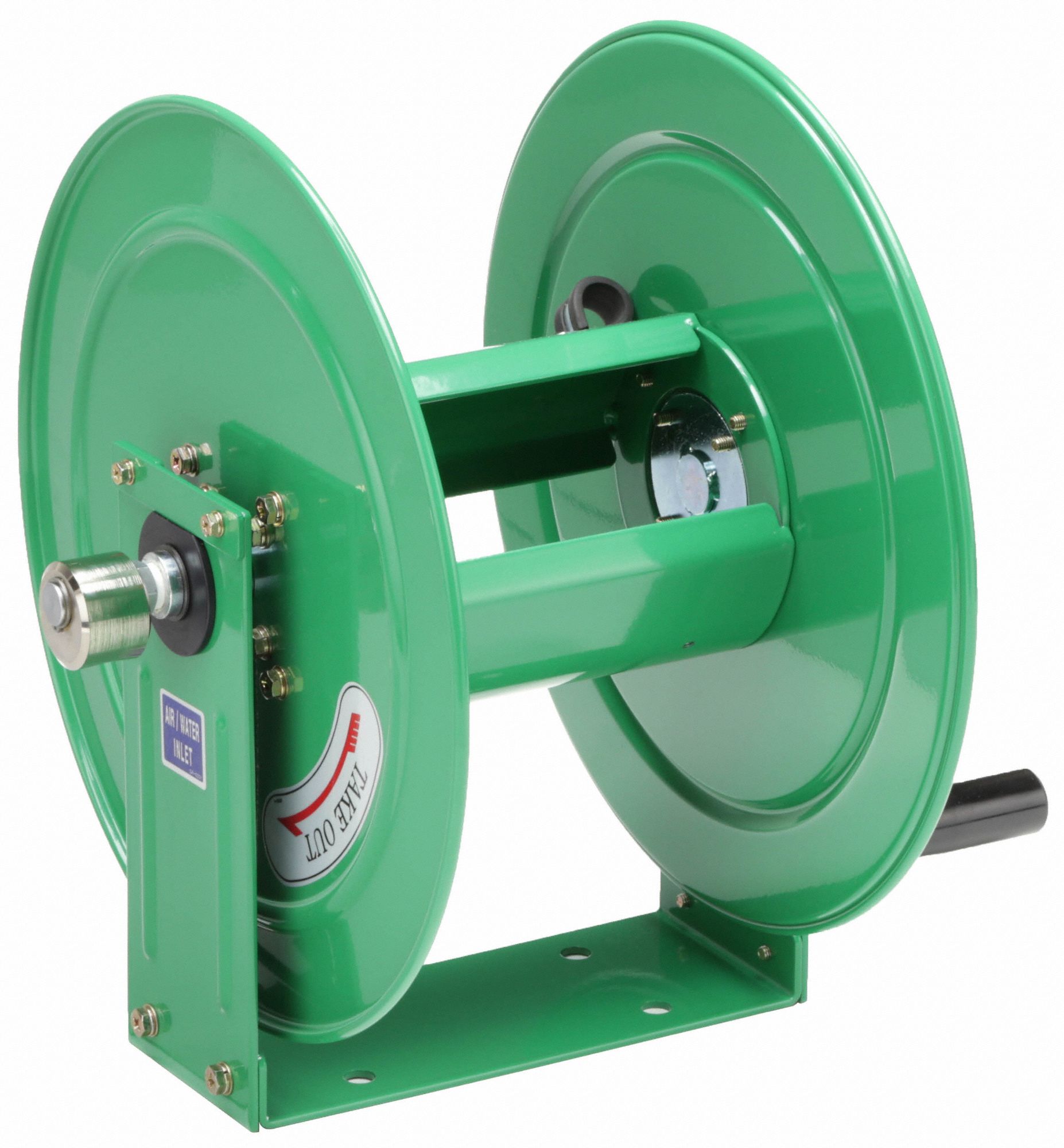 SPEEDAIRE Hand Crank Hose Reel: 50 ft (3/8 in I.D.), 13 13/16 in L x 12 ...