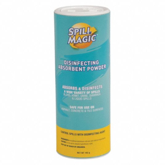 SPILL MAGIC Disinfecting Absorbent Powder, Universal, Amorphous Alumina ...
