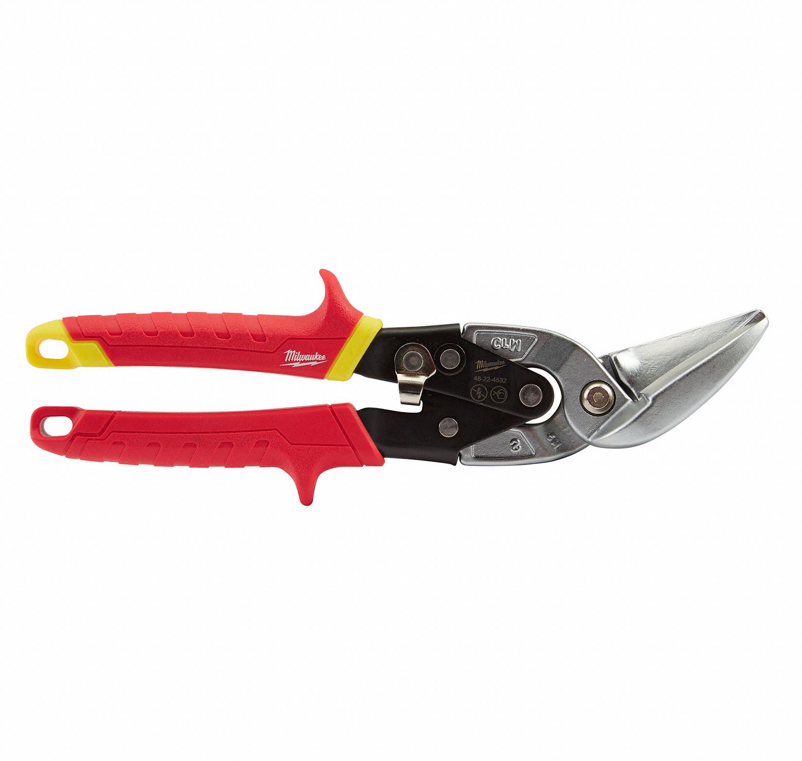 MILWAUKEE, Straight, 10 in Overall Lg, Offset Snip - 437K24|48-22-4532 ...