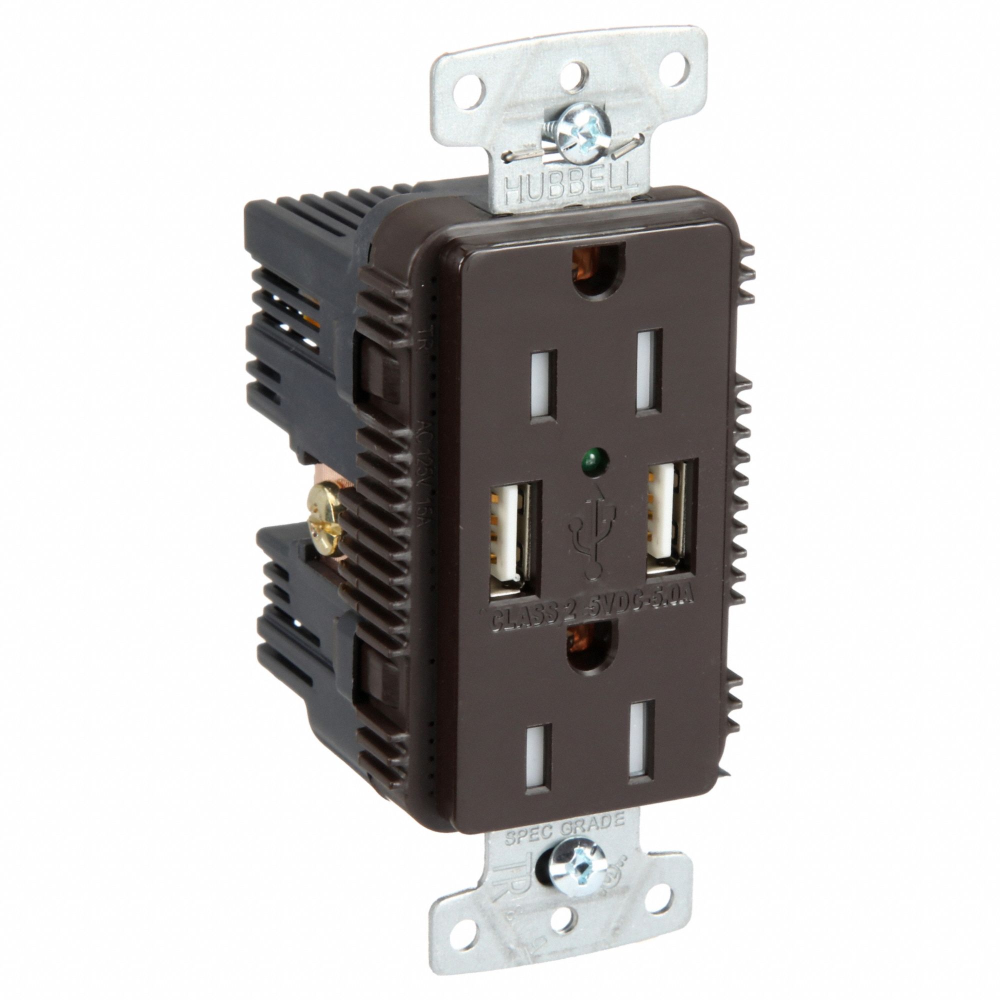 Duplex, 5-15R, USB Charger Receptacle - 437K36|USB15A5 - Grainger