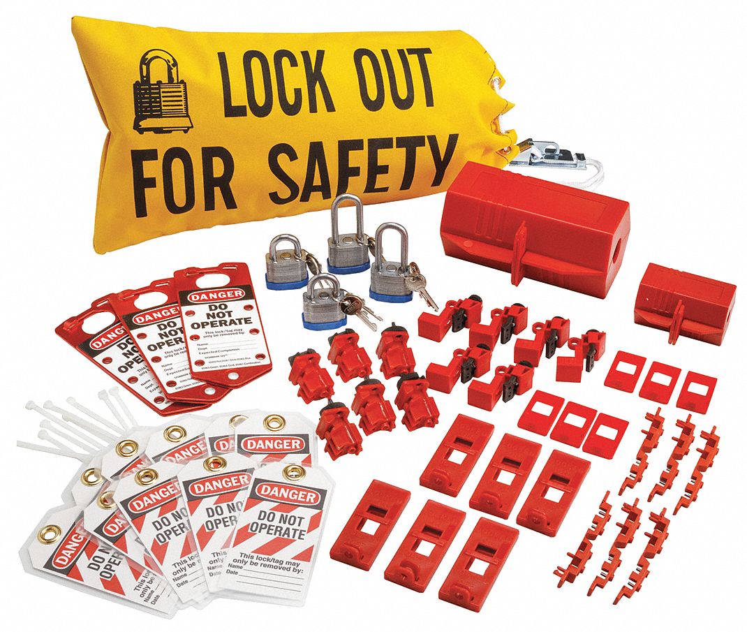 CONDOR, Keyed Different Padlocks, Plug Encasing Lockout, Portable ...