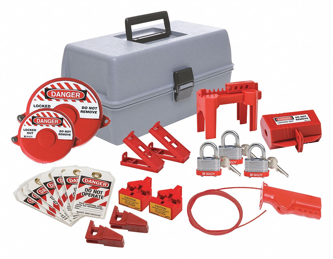 CONDOR, Keyed Different Padlocks, Plug Encasing Lockout, Portable ...