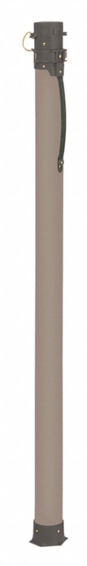 PLANO MOLDING, 106 in Overall Lg, 3 in Overall Wd, Protective Tube Case ...