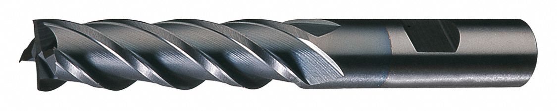 CLEVELAND, Powdered Metal, TiCN Coated, Square End Mill - 437X73|C32039 ...