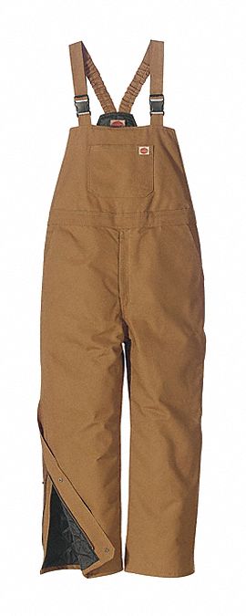 RED KAP, Men's, 5XL ( 62 1/2 in x 31 in ), Insulated Duck Bib Overall ...