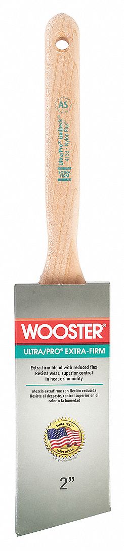 WOOSTER, Ultra/pro 2in Extra Firm Ang Sash Brush - 43AC66|4153-2 - Grainger