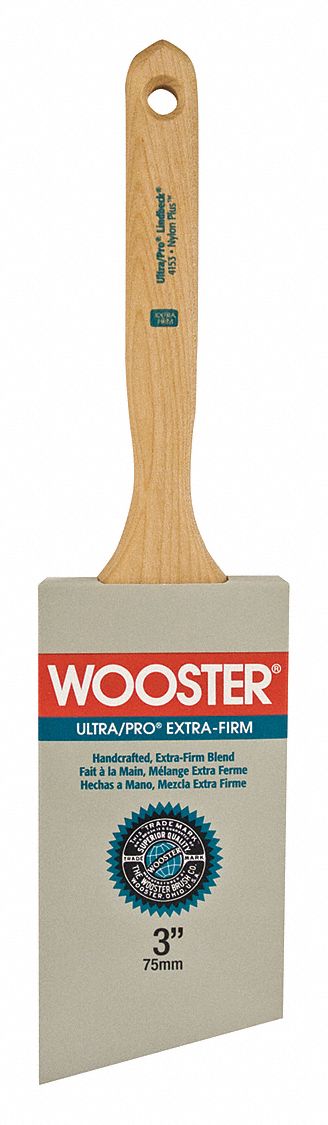 WOOSTER, Ultra/pro 3in Extra Firm Ang Sash Brush - 43AC68|4153-3 - Grainger