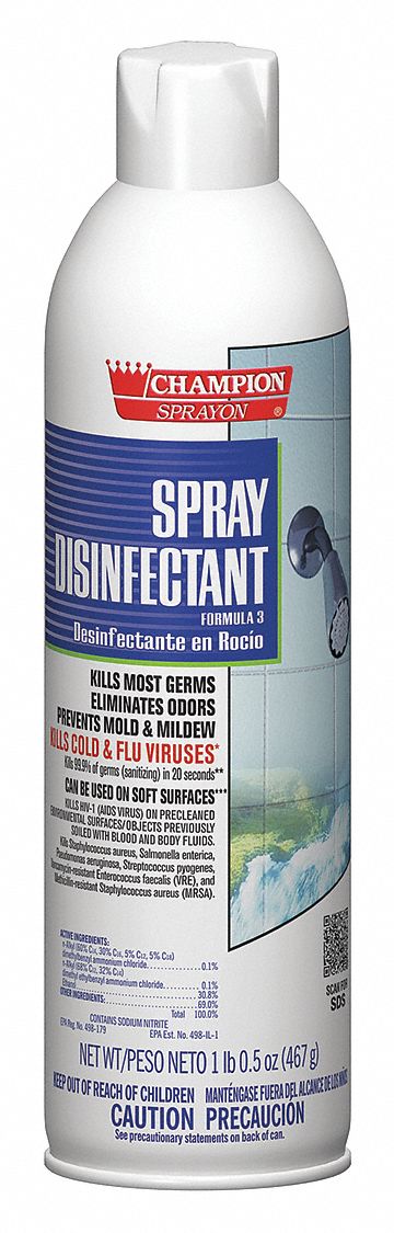 CHASE, 12, PK, Aerosol Quat Disinfectant,16.5oz.,PK12 - 43CX77|5157 ...