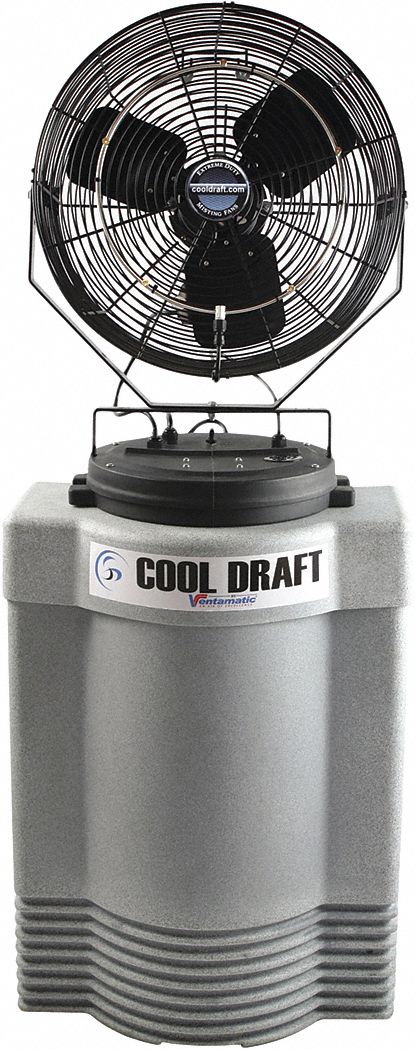 MAXX AIR, Mid Pressure Misting Fan w/40 Gal Tank - 43GL58|CDMP1840GRY ...