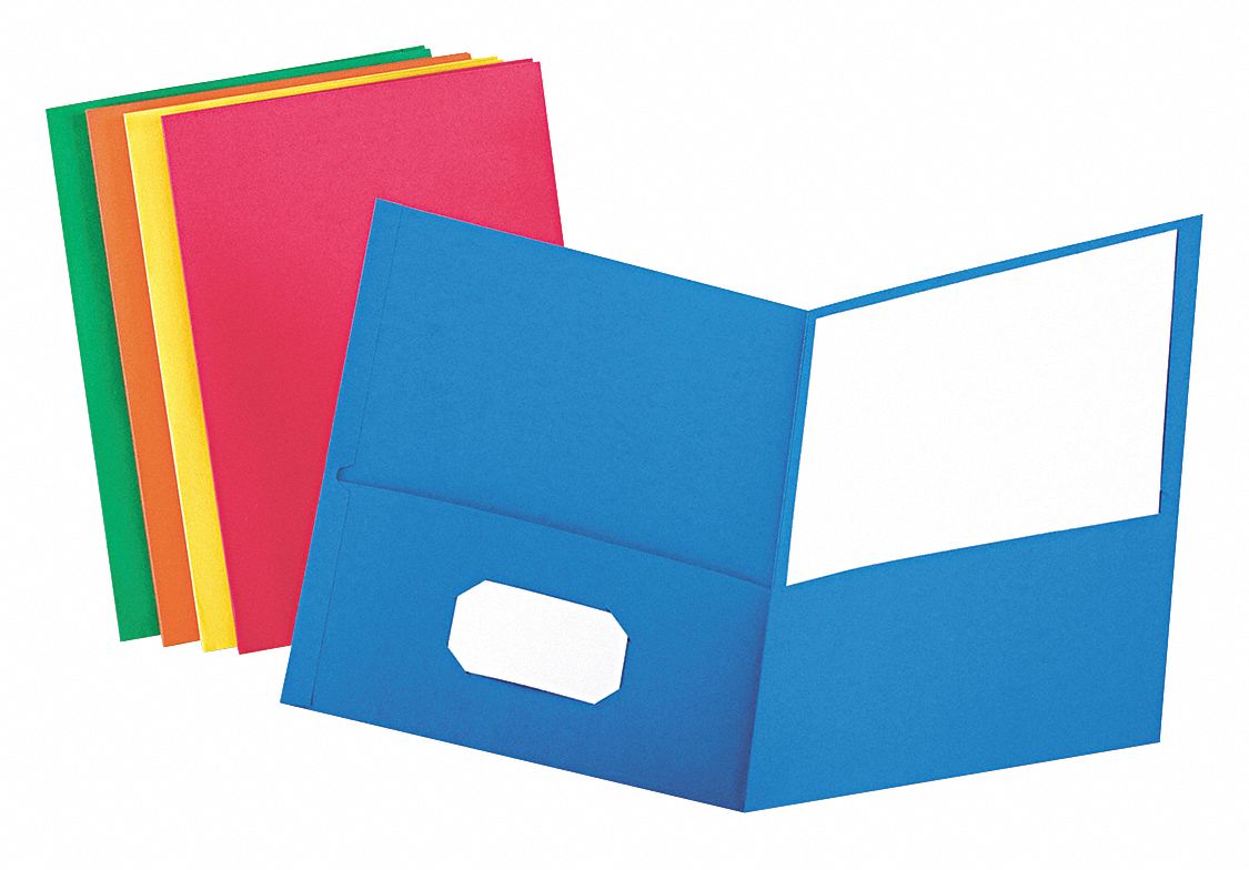 OXFORD, Paper, 11 in Ht, Pocket Folder - 43GP57|57513 - Grainger