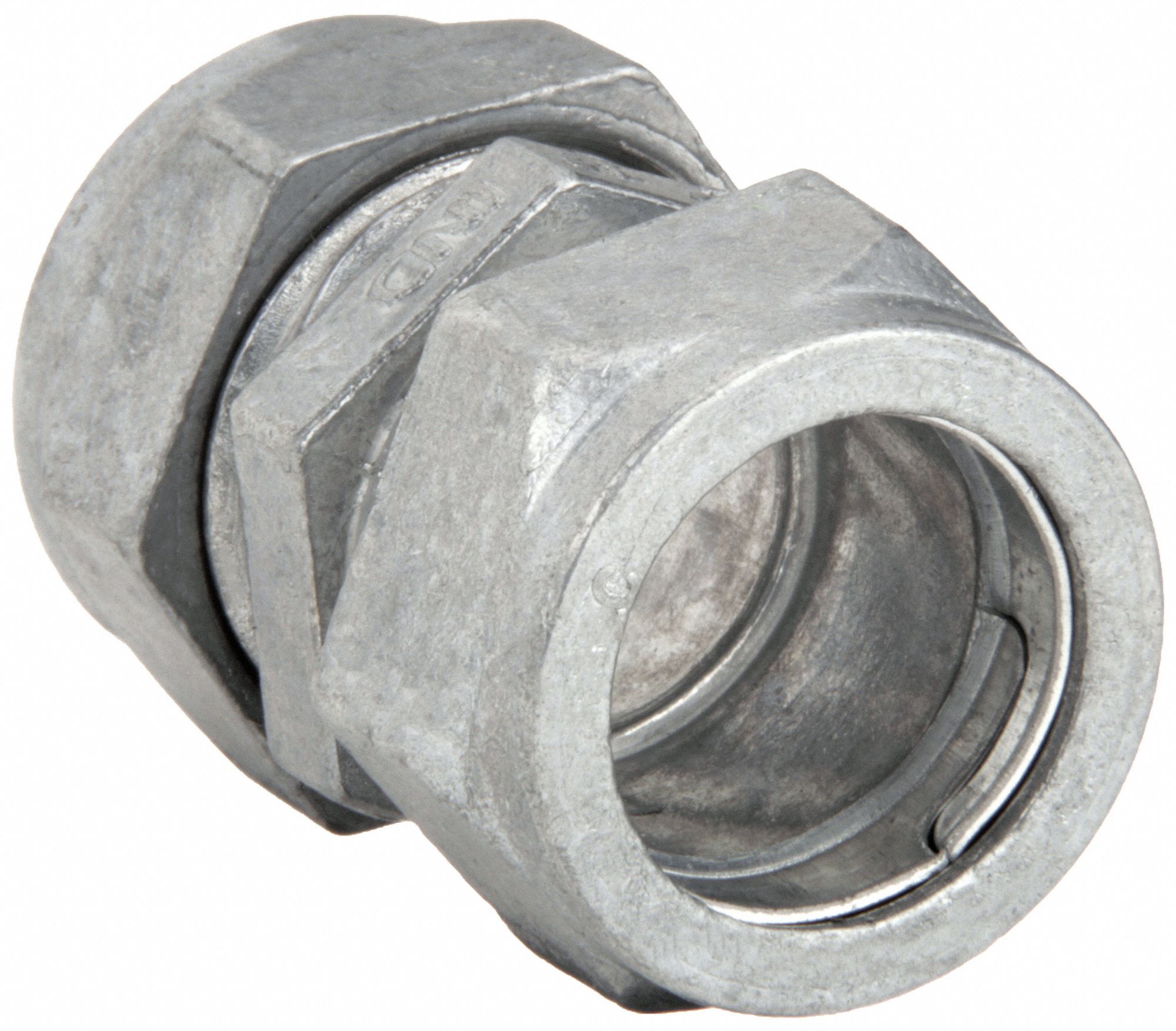 Zinc, 2 in Trade Size, Compression Conduit Coupling - 52NE17|2828 ...