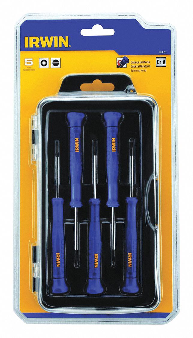 IRWIN Juego de Desarmadores 5 piezas - Juegos de Desarmadores - 43HA88 ...
