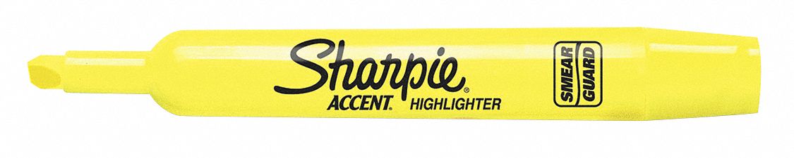 SHARPIE, Highlighter,Sharpie,Yellow,PK36 - 43KJ64|1920938 - Grainger