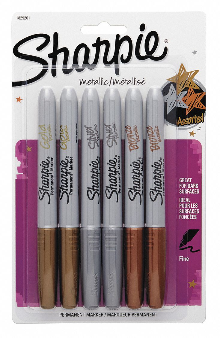 SHARPIE, 6, PK, Marker Set - 43KL75|1829201 - Grainger