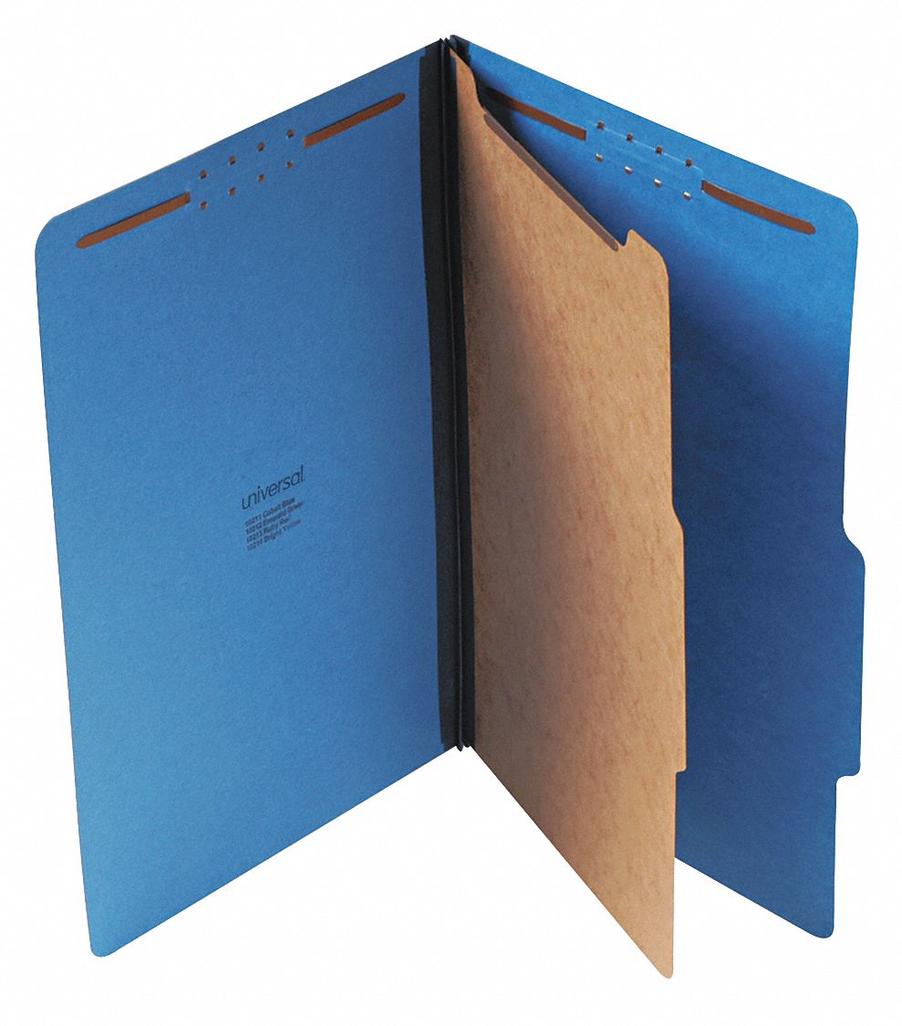 8 1/2 in Ht, Blue, Classification File Folders - 43KP27|UNV10211 - Grainger