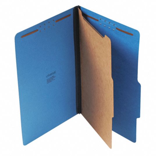8 1/2 in Ht, Blue, Classification File Folders - 43KP27|UNV10211 - Grainger