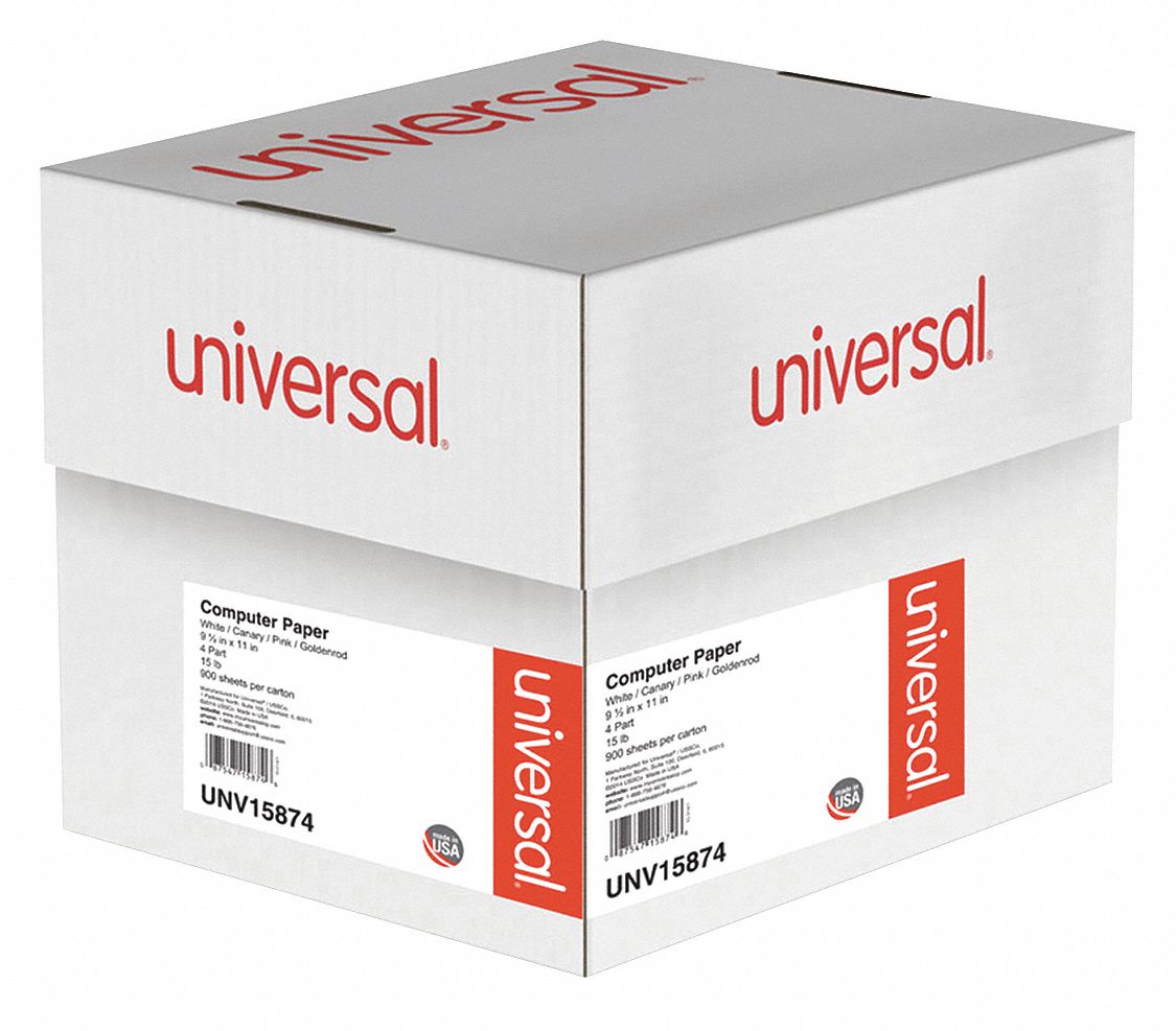 UNIVERSAL, 900, PK, Multicolor Paper,15lb,9.5x11,PK900 - 43KR56 ...