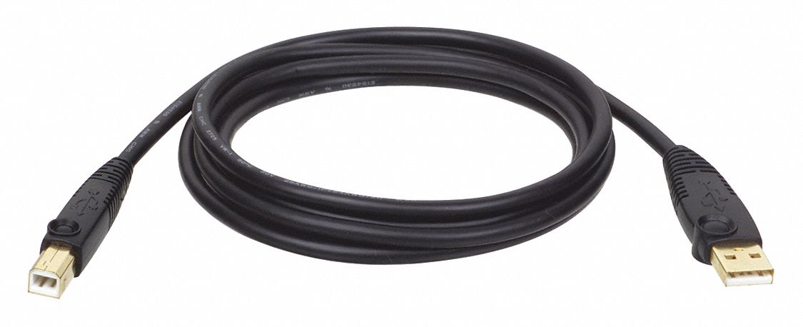 TRIPP LITE, Type A End 1, Type B End 2, USB Cable - 43LH67|U022-015 ...