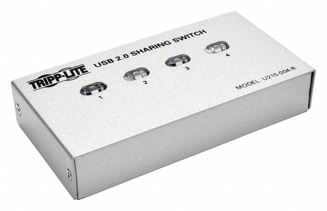 TRIPP LITE, Type A End 1, Type B End 2, USB Cable - 43LJ10|U215-004-R ...