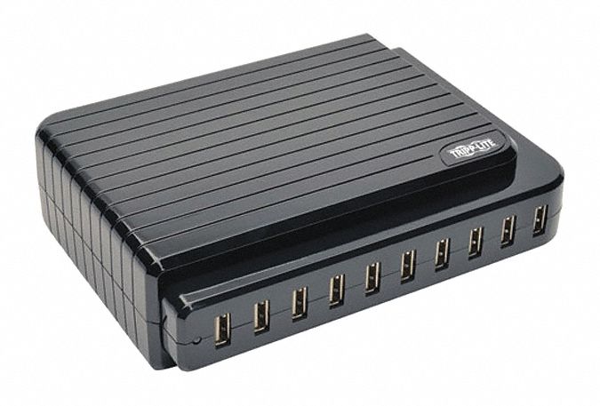 TRIPP LITE, Type A End 2, Black, USB Cable - 43LJ35|U280-010 - Grainger