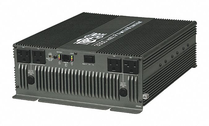 TRIPP LITE, Inverter,3000W,4 5-15R,4 5-15/20R,12VDC - 43LK69|PV3000 ...